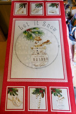 Vicki's Crafts and Quilting: Let it Snow-panel