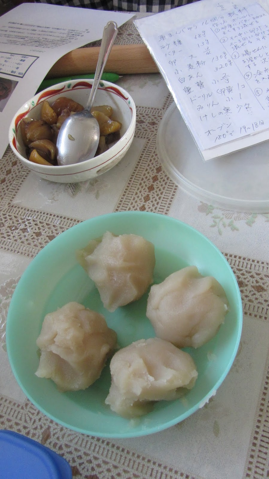 Keith and Celia: Kuri Manjū 栗饅頭 (Chestnut buns)