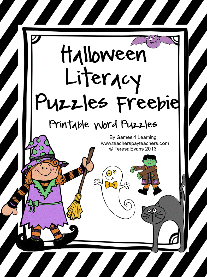 Fun Games 4 Learning: Halloween Literacy Freebies