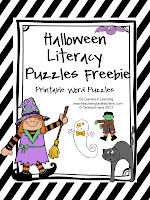 Fun Games 4 Learning: Halloween Literacy Freebies