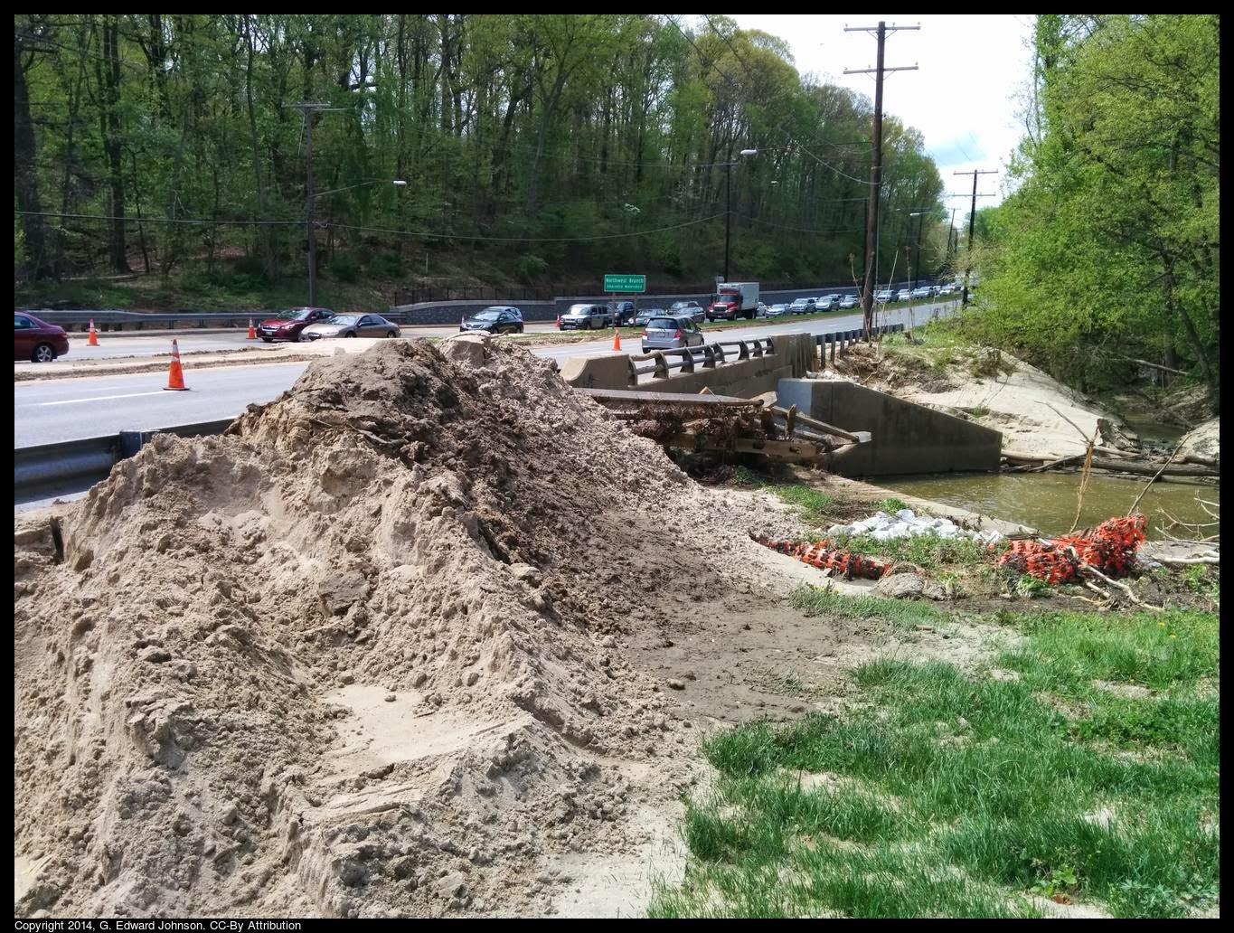Silver Spring Sprinkles: Flood damage on Colesville road at the ...