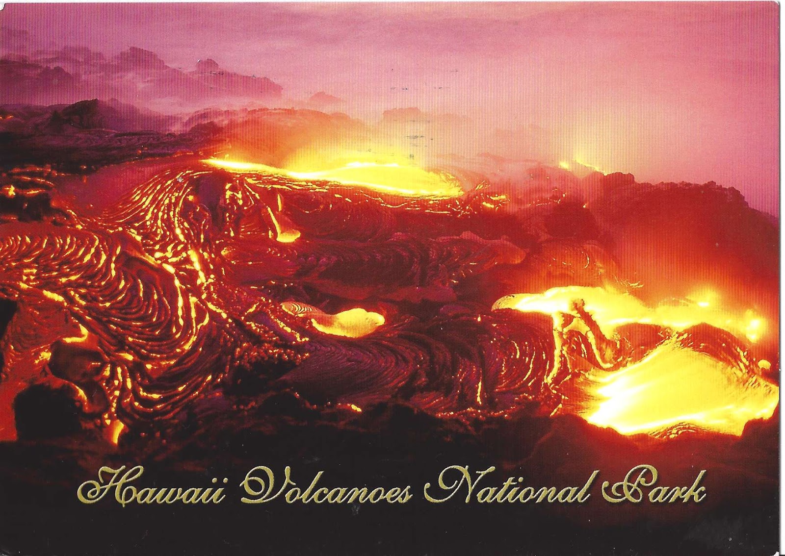 A Journey of Postcards: Hawaii Volcanoes National Park