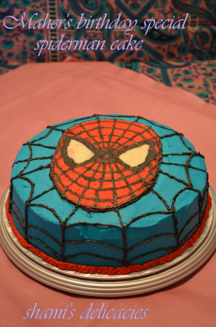 Shami's Delicacies: MOIST CHOCOLATE _ SPIDER-MAN CAKE