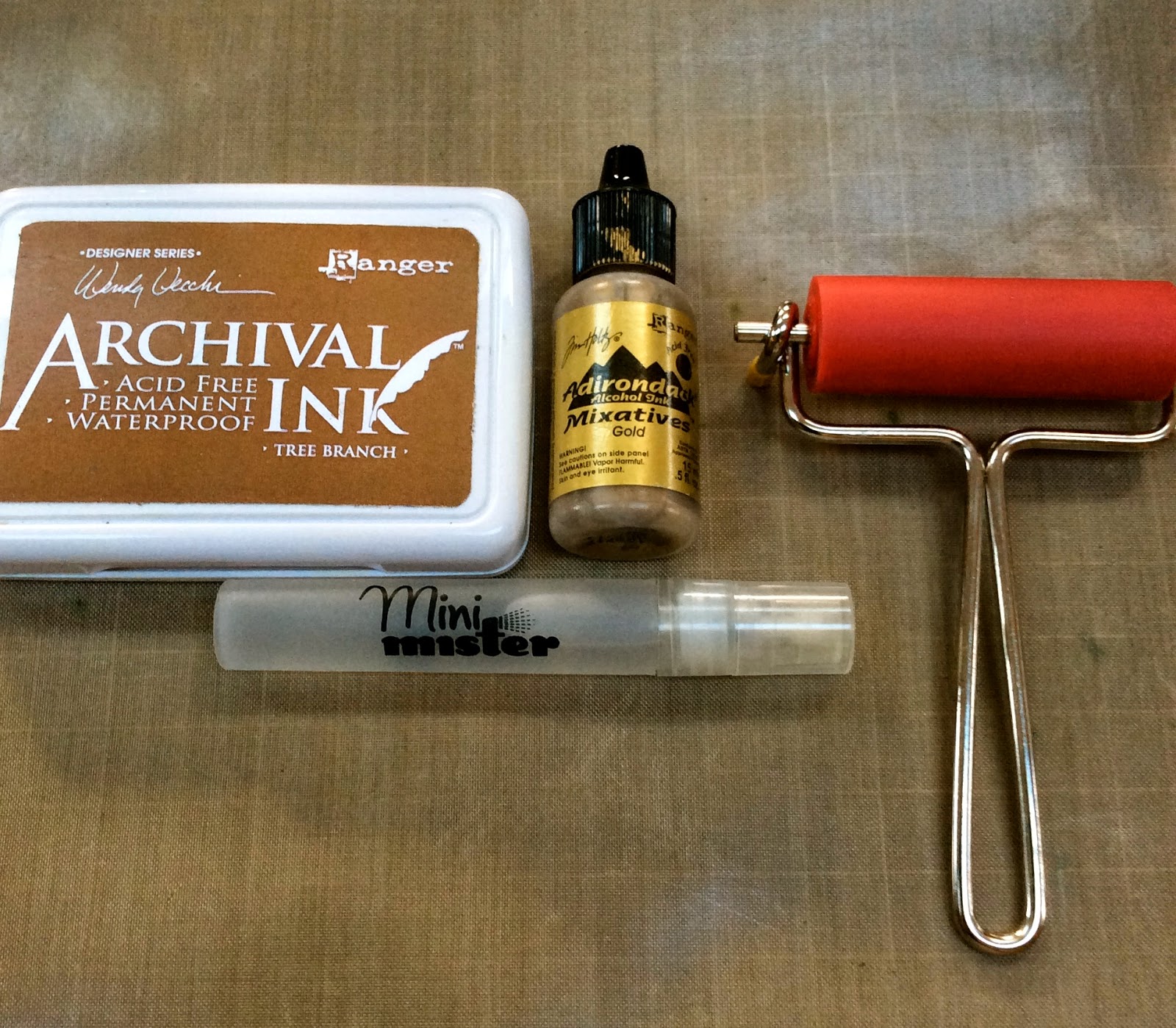 Studio 490: archival ink brayered backgrounds...