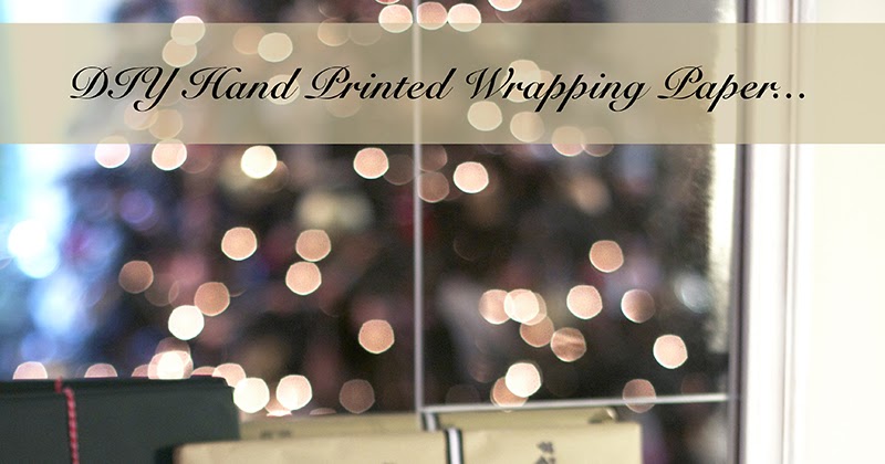 Mary's Merryland: DIY Hand Printed Wrapping Paper for your Christmas Gifts