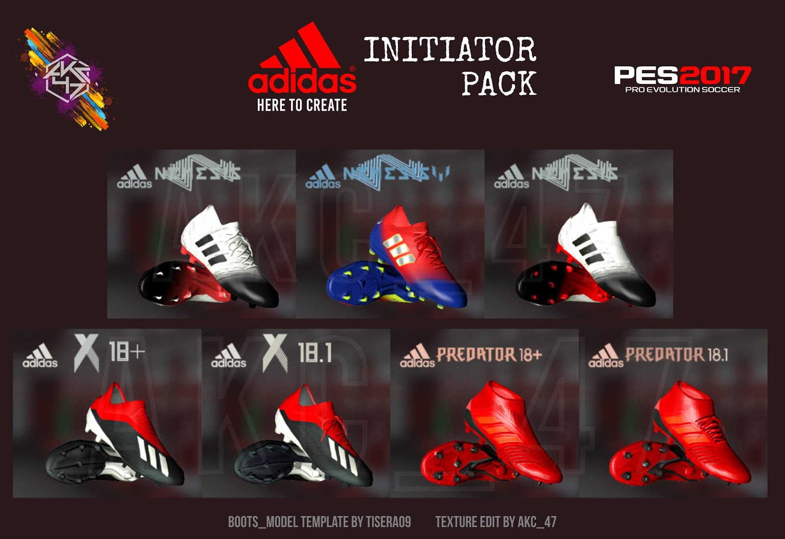 PES 2017 Adidas Initiator Pack by AK-RF Mods ~ SoccerFandom.com | Free ...