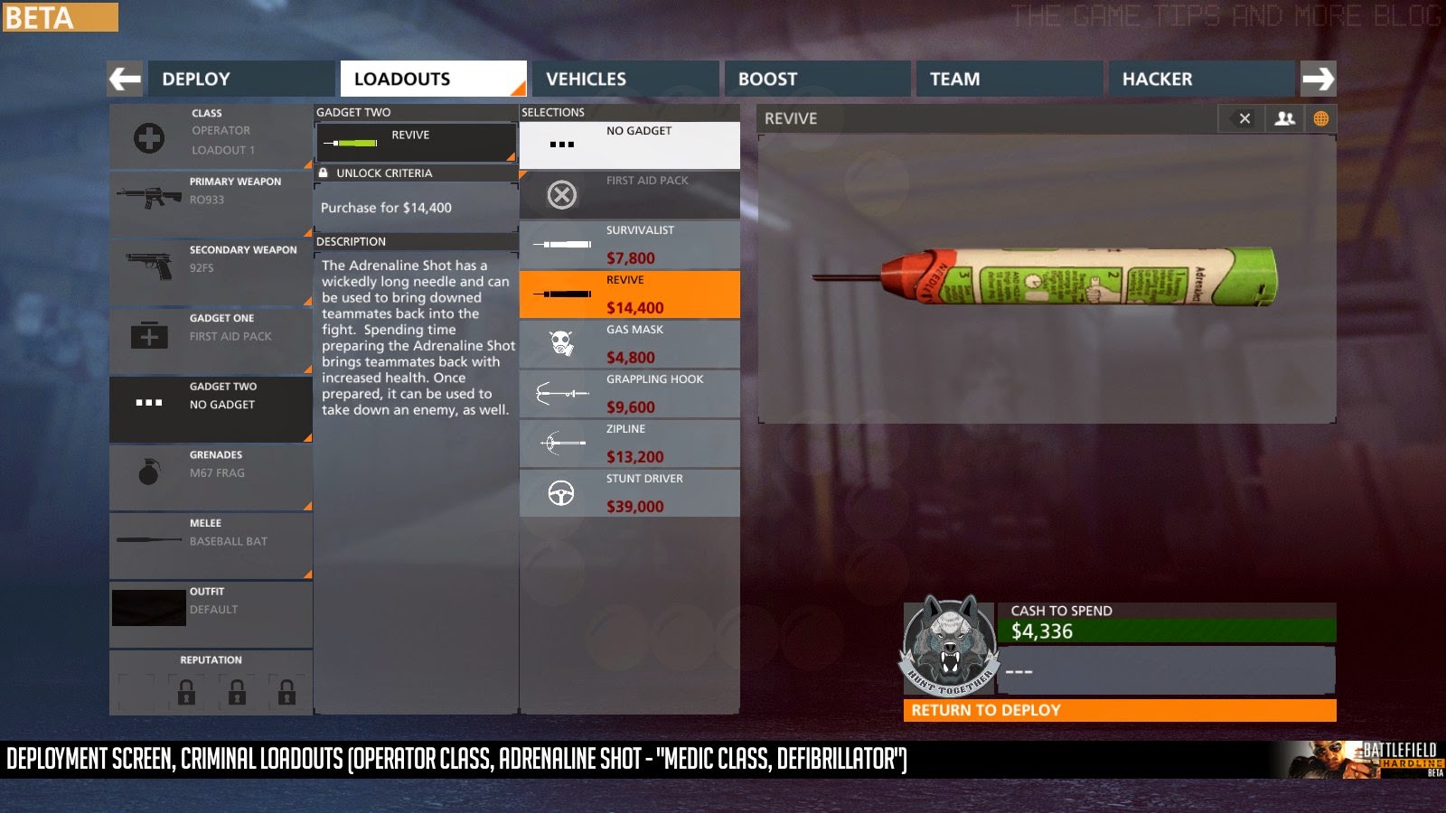 The Game Tips And More Blog: The Battlefield: Hardline Open Beta ...