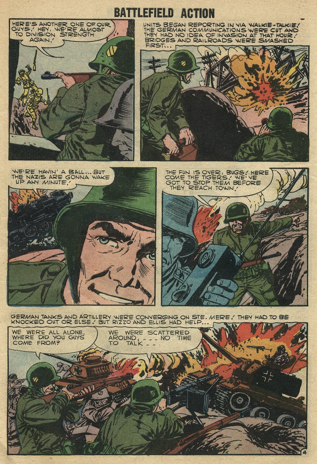 Old-fashioned Comics: Battlefield Action V1 #16 – #62 (1957-1966) / V2 ...