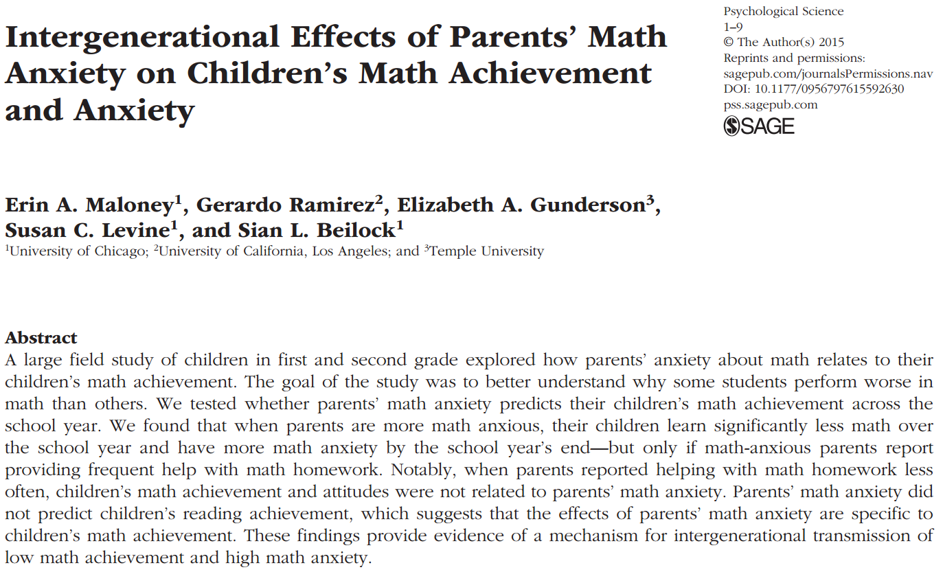 Is Being Good at Math Genetic?
