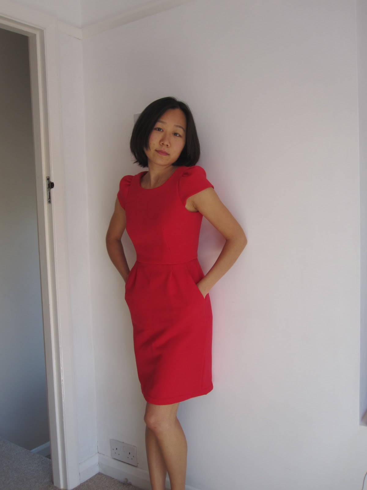 Queen of Darts: My modest raspberry dress