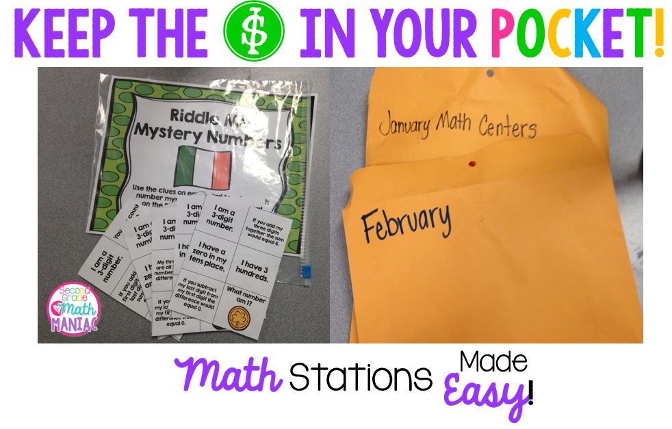 Bright Ideas: Organizing Math Stations | Second Grade Math Maniac ...