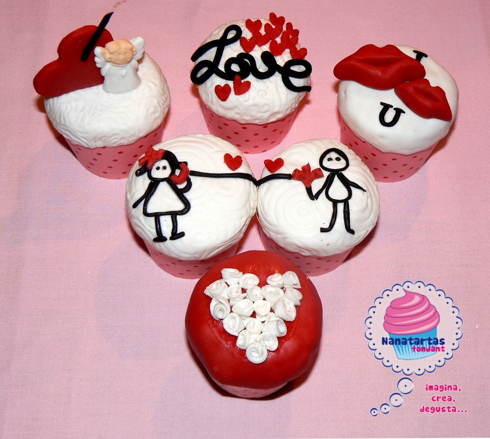 Nanatartas: Cupcakes in love