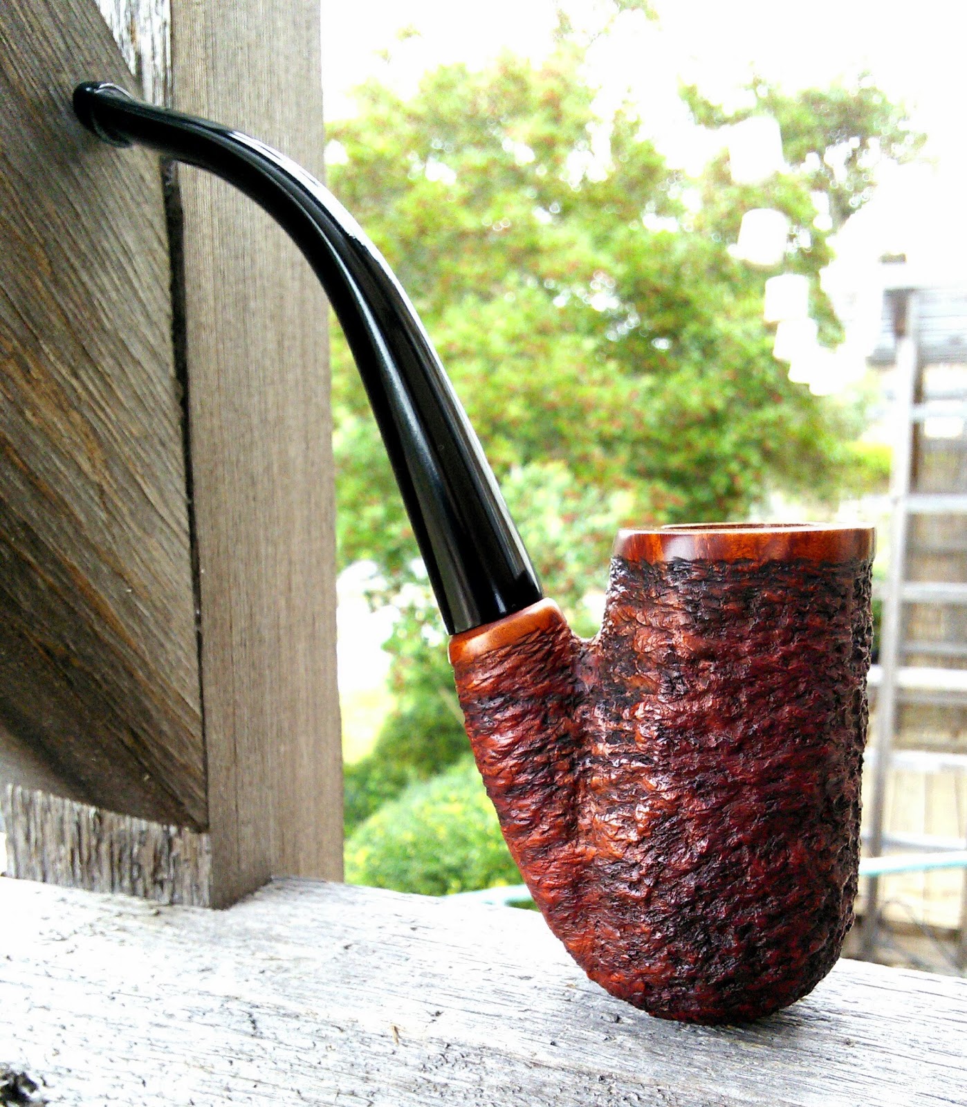Rex Walden Pipes: New Rusticated Oom Paul Shaped Briar Tobacco Pipe by ...