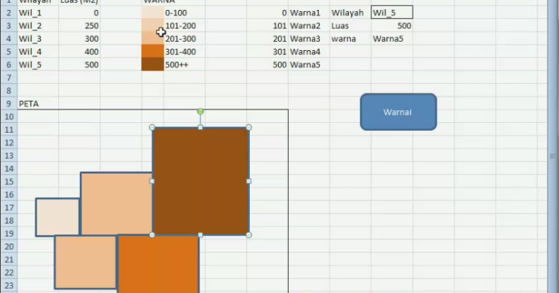 Cara Menggati Warna Shape Dengan VBA Change Color Shape Official Code