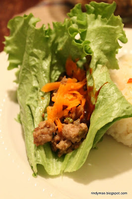 Rindy Mae: Pot-Sticker Lettuce Wraps