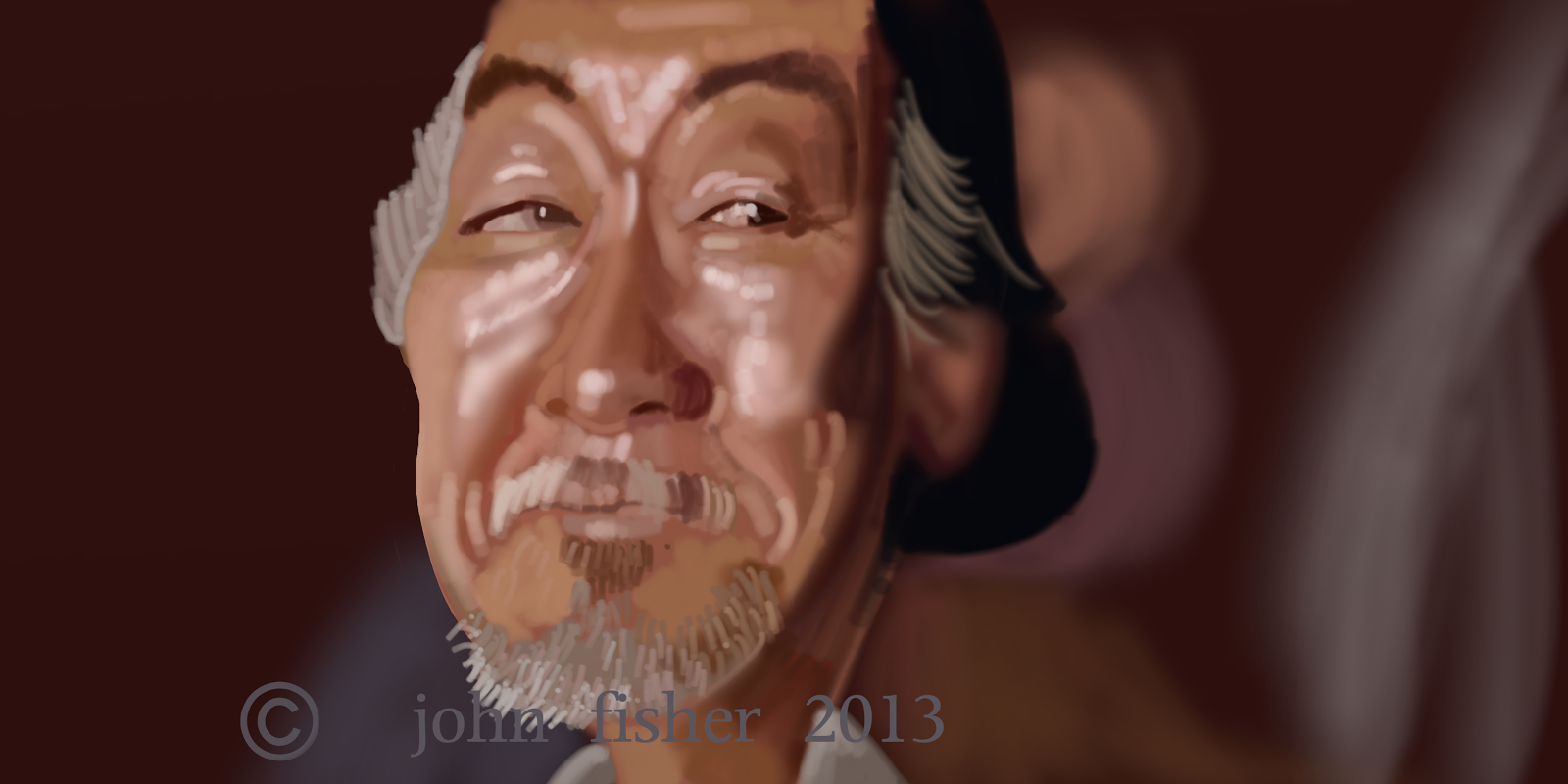 The Art of John Fisher: Pat Morita..aka Mr Miyagi..
