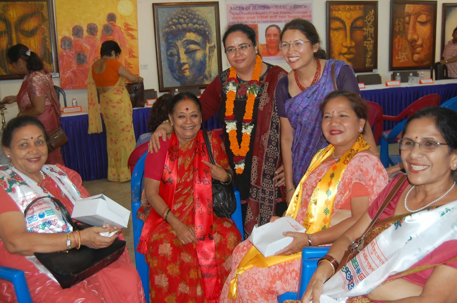 SANDHYA REGMI'S 7th SOLO PAINTING EXHIBITION ENTITLED "FACES OF BUDDHA"