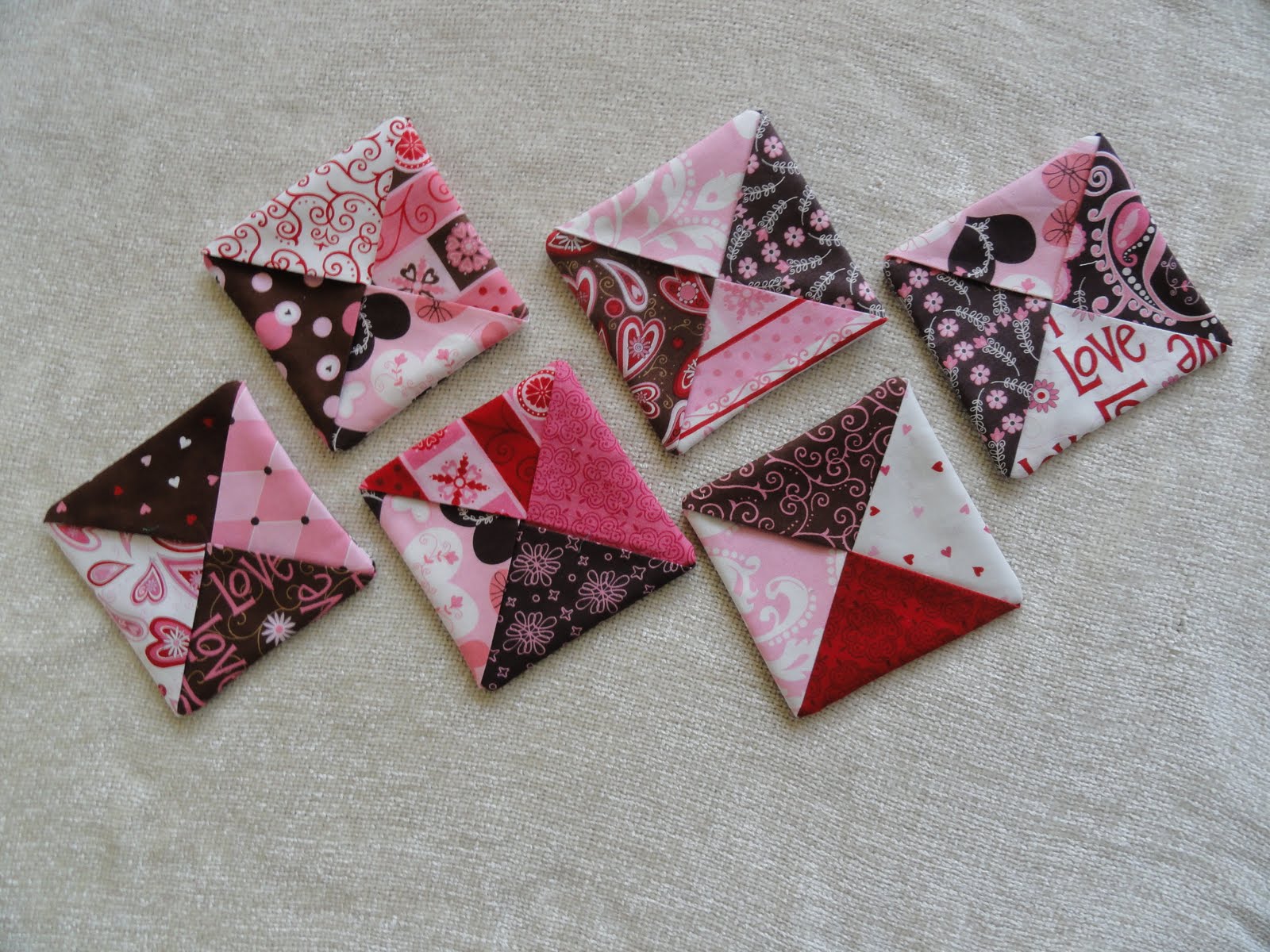 PAT'S PATTER: VALENTINE CRISS-CROSS COASTERS