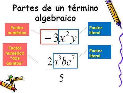 Matemática 7mo básico: TÉRMINOS ALGEBRAICOS