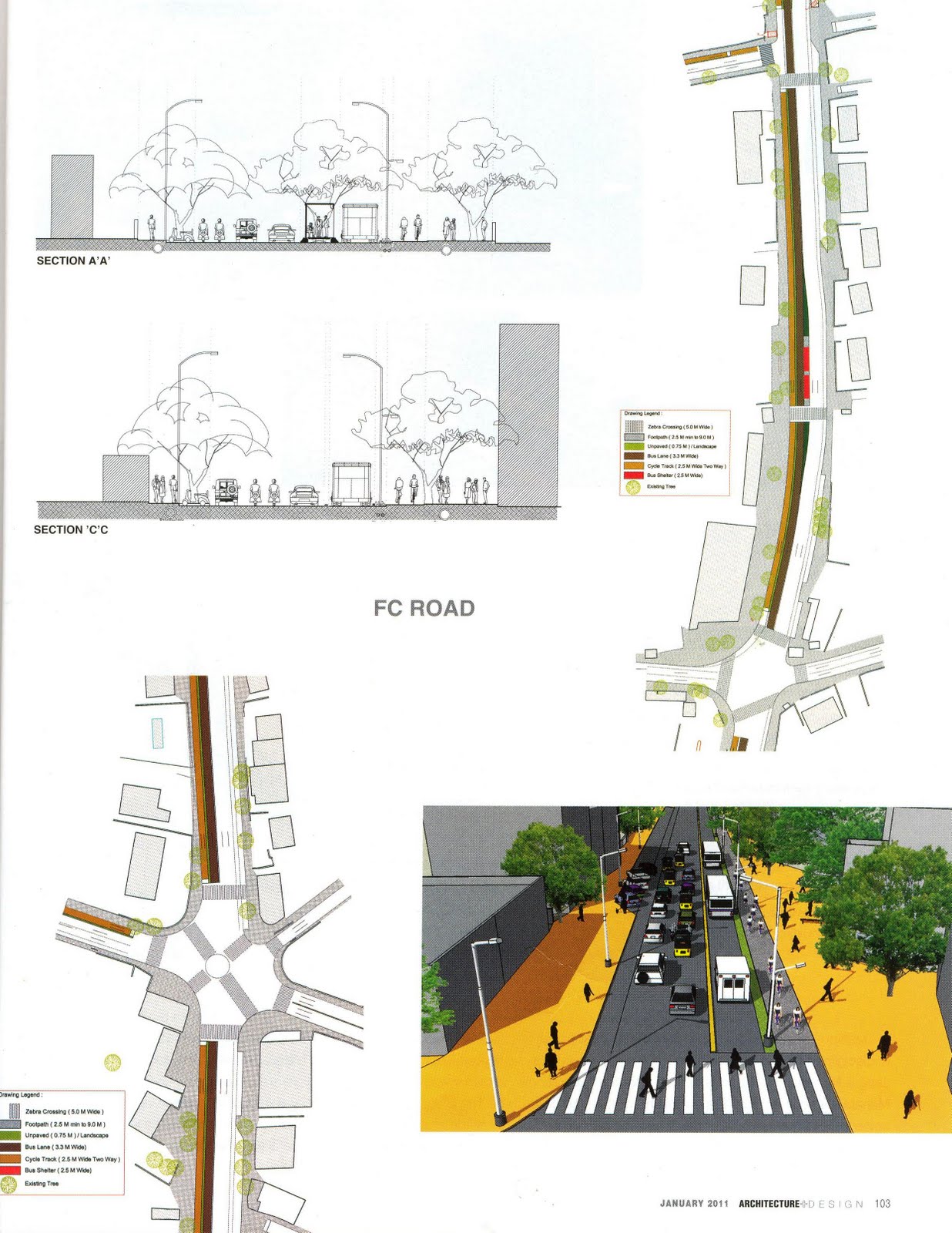 Prasanna Desai Architects: 3. Neighbourhood Upgradation for J.M. Road ...
