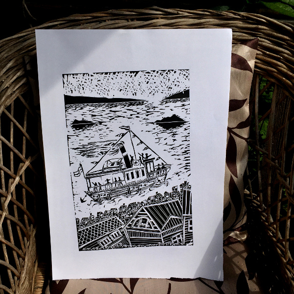 linokissa | linocat: PISPALA-TALOJA JA LAIVA / PISPALA HOUSES & BOAT