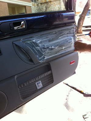 Between the Rabbit's Ears: DIY: Interior Car Door Makeover with Mod Podge