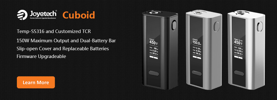 Ubadoo E-cigarette: Joyetech Cuboid 150w TC BOX Mod
