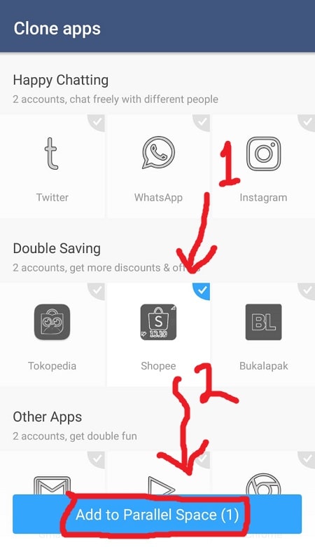 Cara Login/Masuk Shopee Menggunakan Dua Akun 1 HP - Tutorial di Shopee
