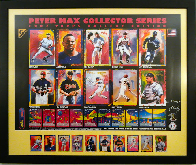 The Max Collector: BASEBALL 1997 COLECTION POSTER AND CARDS FRAMED TOGETHER