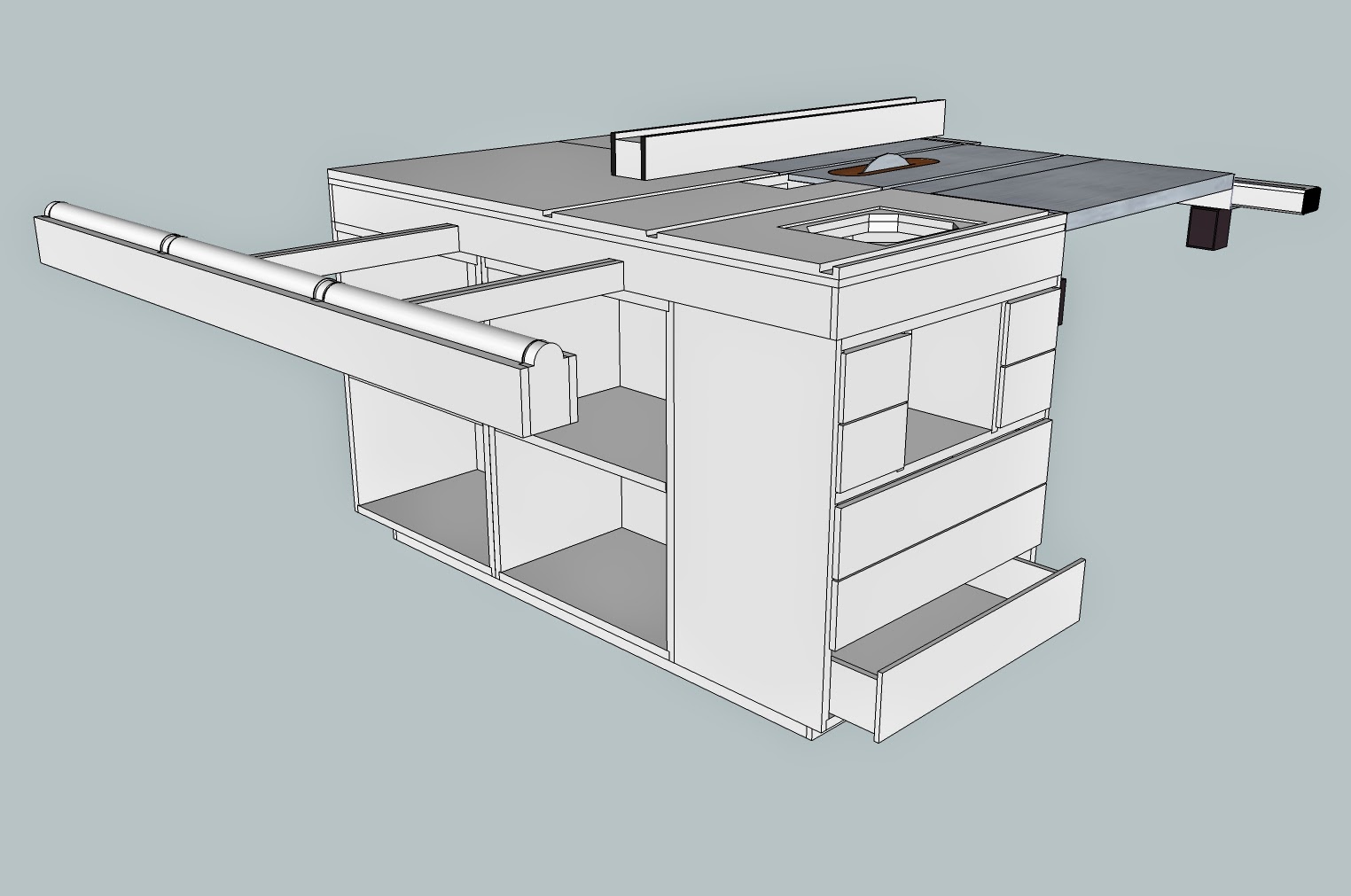 Table Saw Outfeed Support Extension at Frank Thill blog