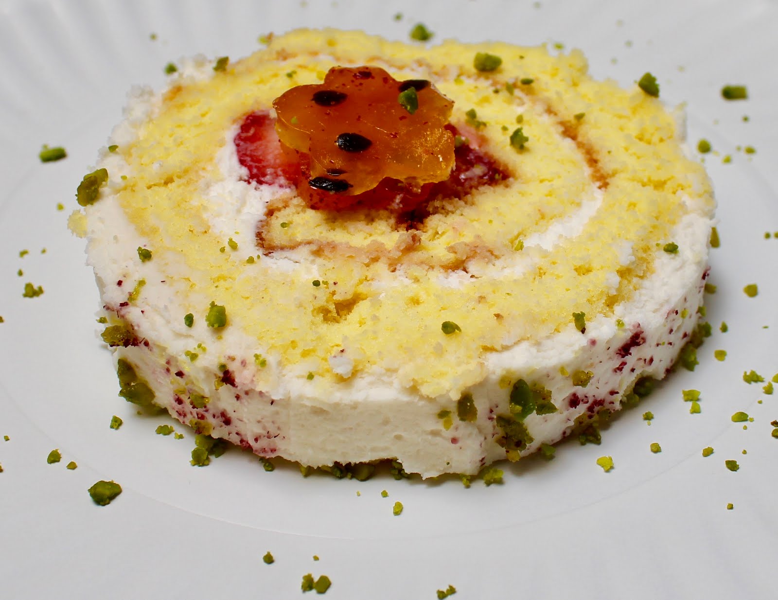 Passion Fruit Rollet Cake