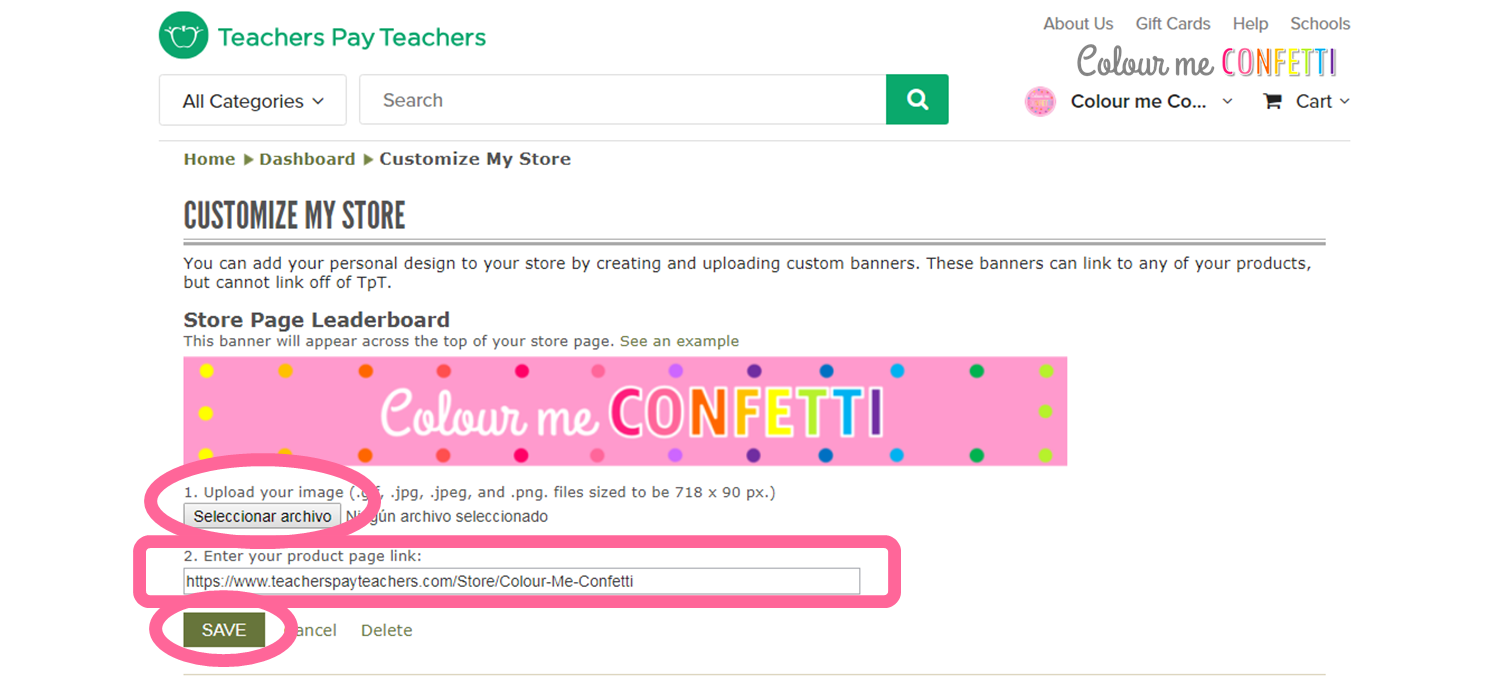 Guía TpT Guide ♥ 4 - Colour me Confetti