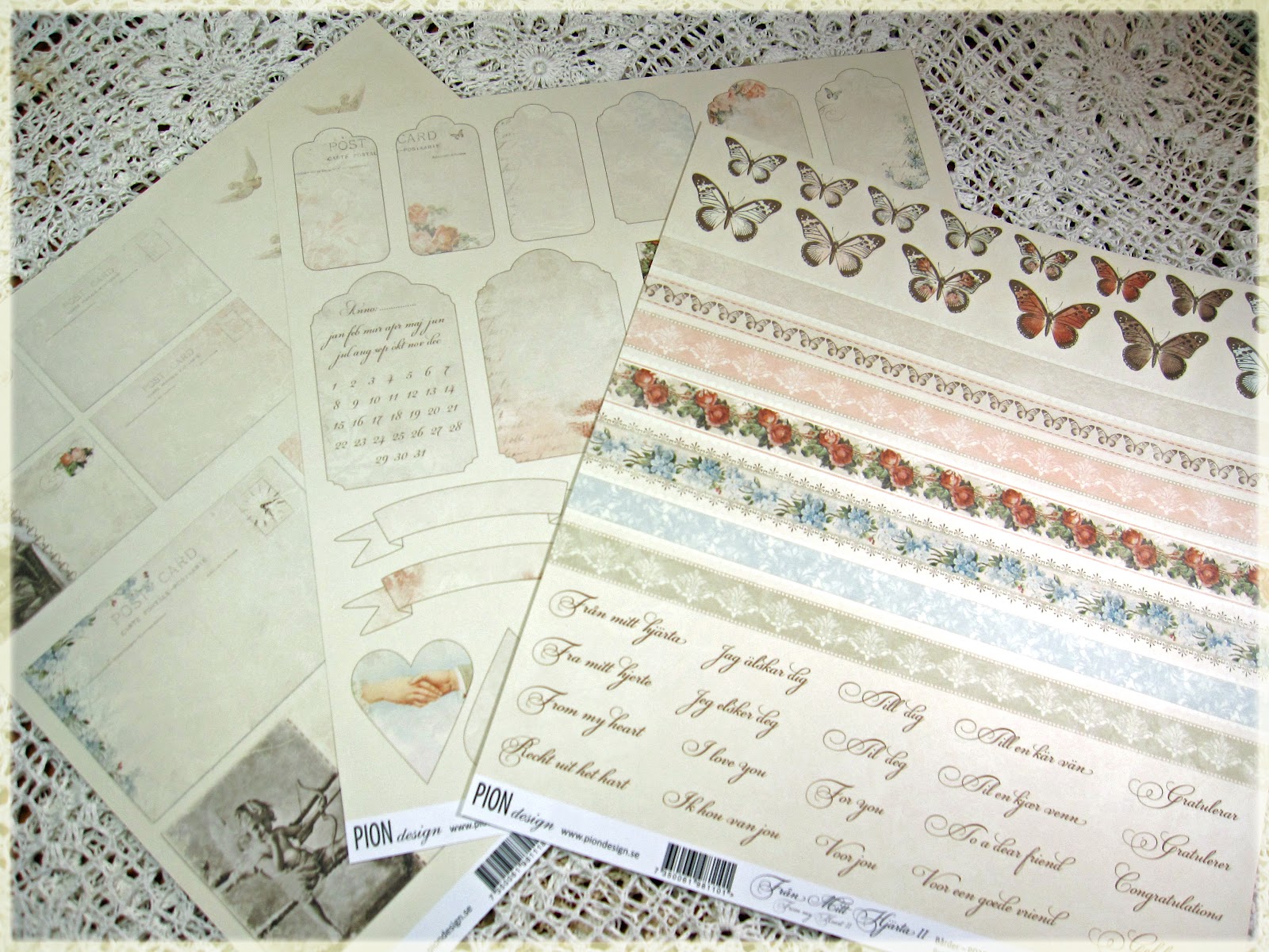 The Funkie Junkie: Pion Designs - Gorgeous Vintage Style Papers - New ...