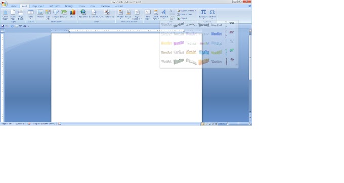 How to create poster for children's day using word art?