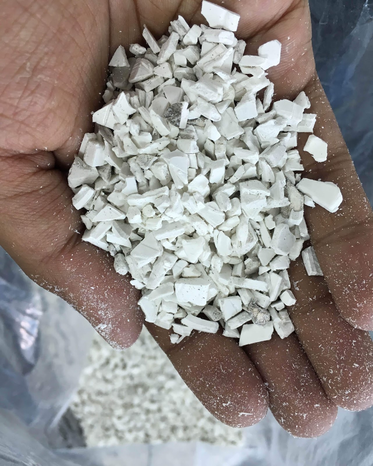 Recycling Plastics: Post Industrial Rigid PVC Profile Regrind - with ...