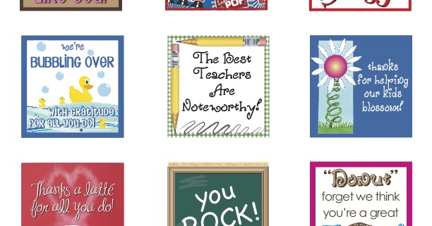 EverydayMe: Stuff For To{day}... Freebie Teacher Appreciation Tags...