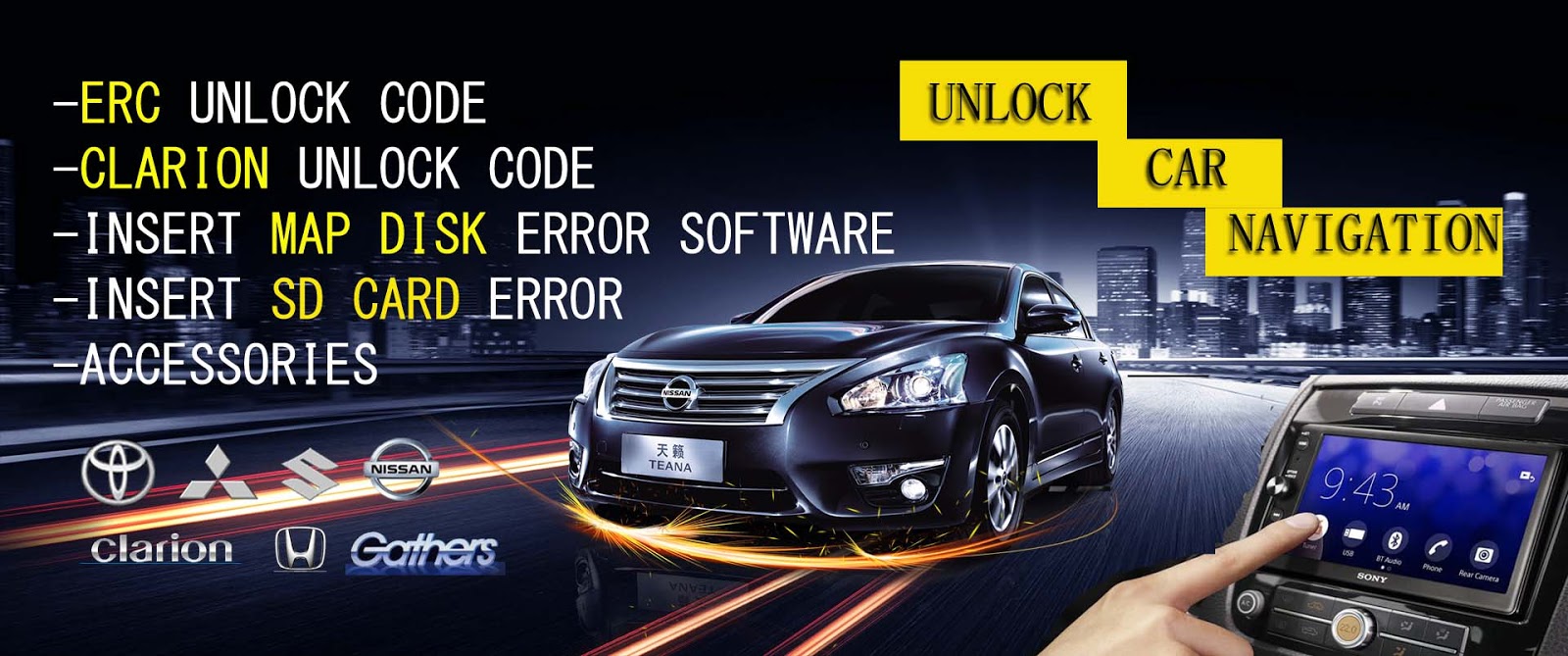 Toyota - Mitsubishi -Nissan -Suzuki-Isuzu- Honda Map Disk