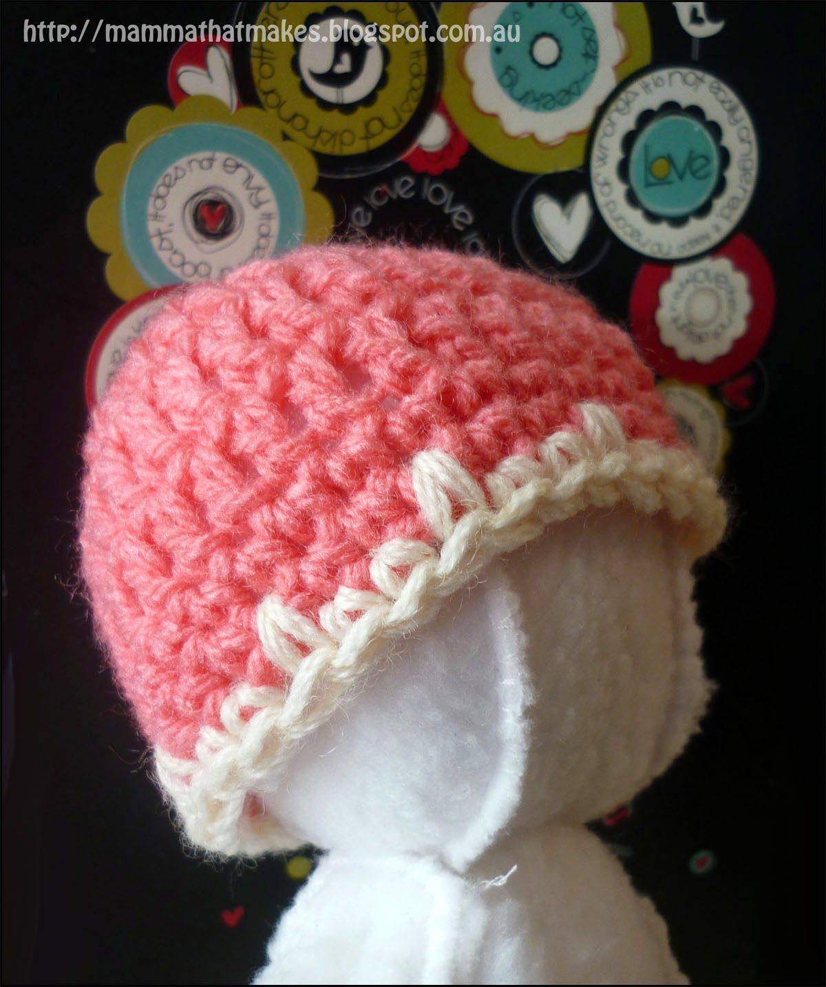 Mamma That Makes: Easy Spike Edge Preemie Cap