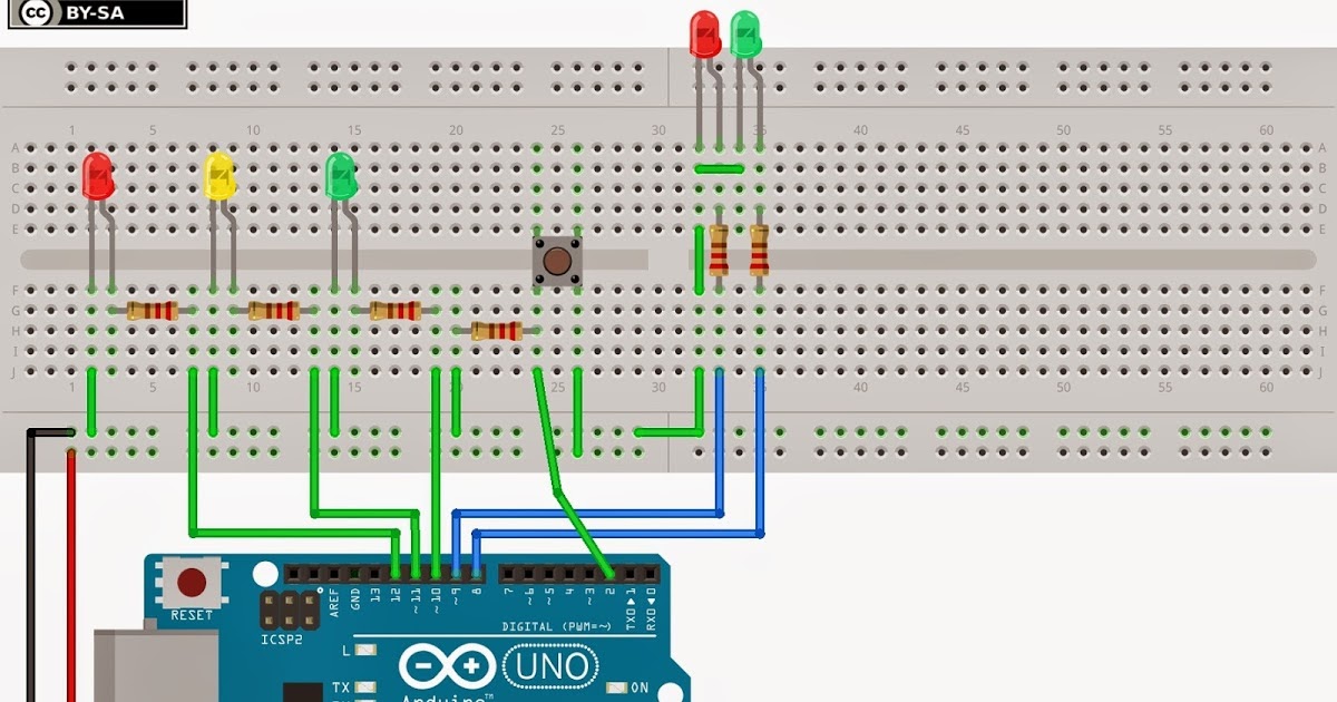 educar321: Semáforo interativo - Exercício Arduino