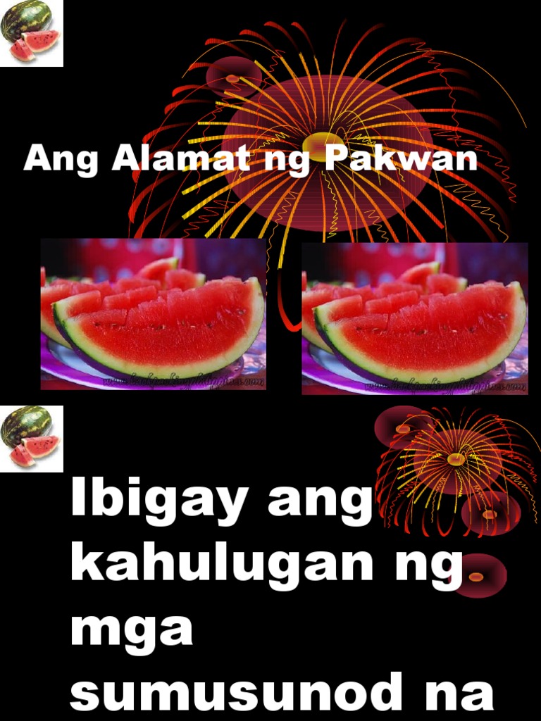 alamat ng pakwan - philippin news collections