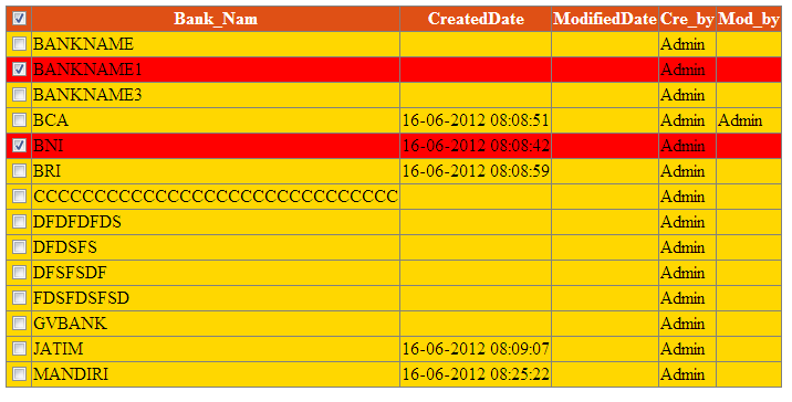 DotNet: Highlight Gridview Row When CheckBox is Checked in Asp.Net and C# DotNet: Highlight Gridview Row When CheckBox is Checked in Asp.Net and C#