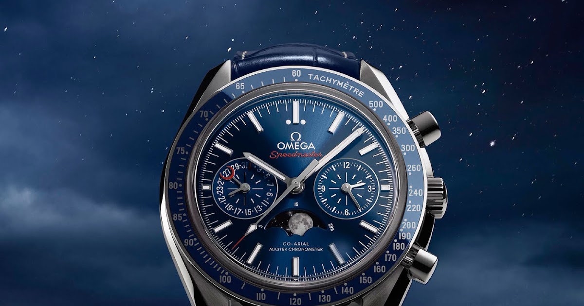 Omega ra mắt phiên bản mới Speedmaster Blue Side Of The Moon Co-Axial ...