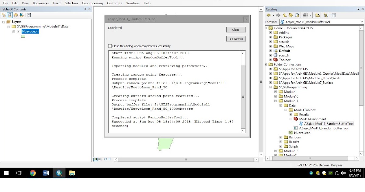 Amadeusz Zajac GIS Blog: GIS5103 - GIS Programming - Module 11