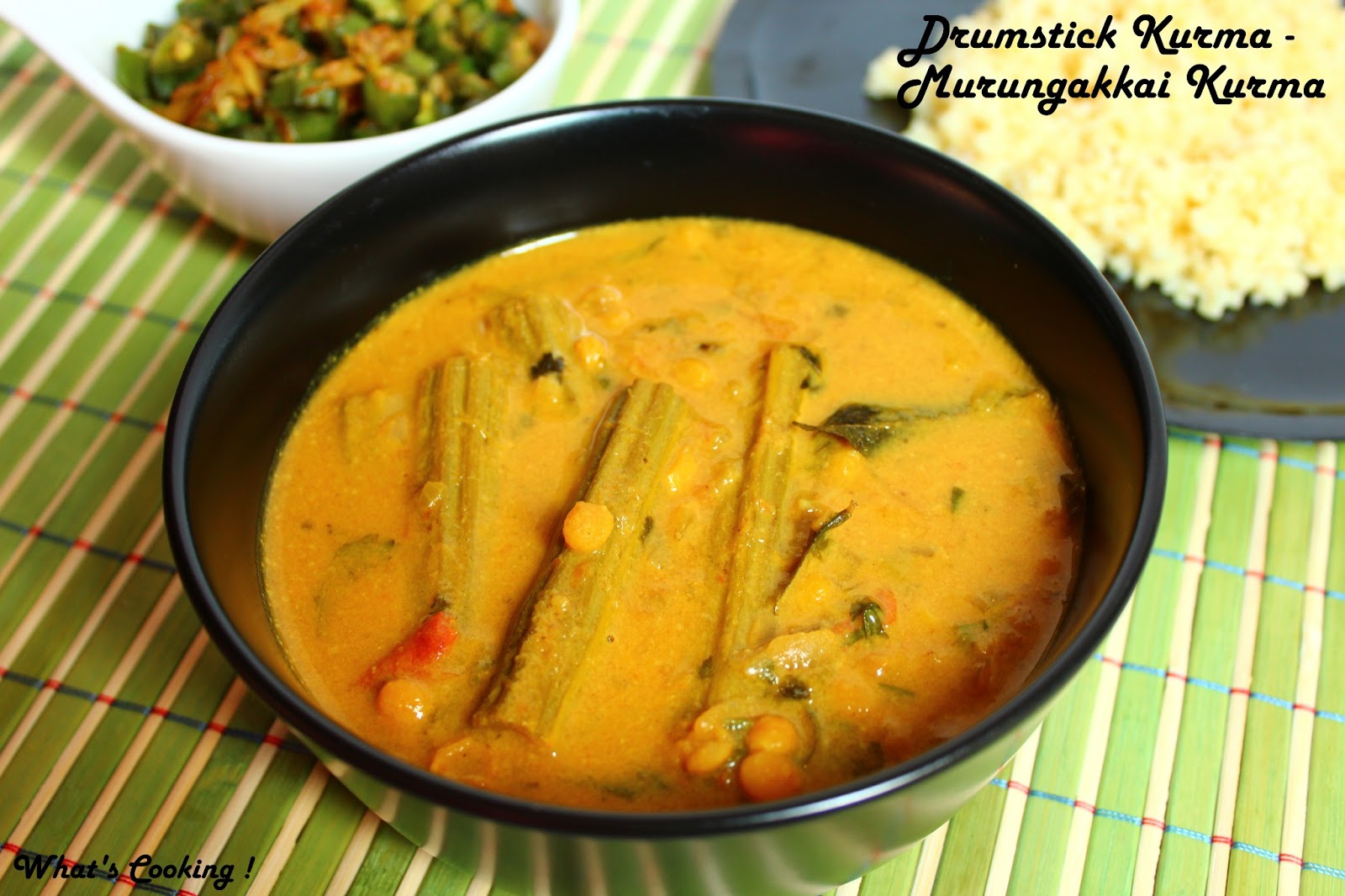 The Noisy Kitchen : Drumstick Kurma - Murungakkai Kurma