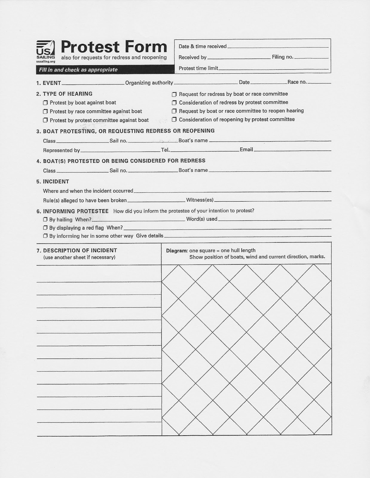 ESSA Sailing News & Race Results: US Sailing Protest Forms and Protest ...