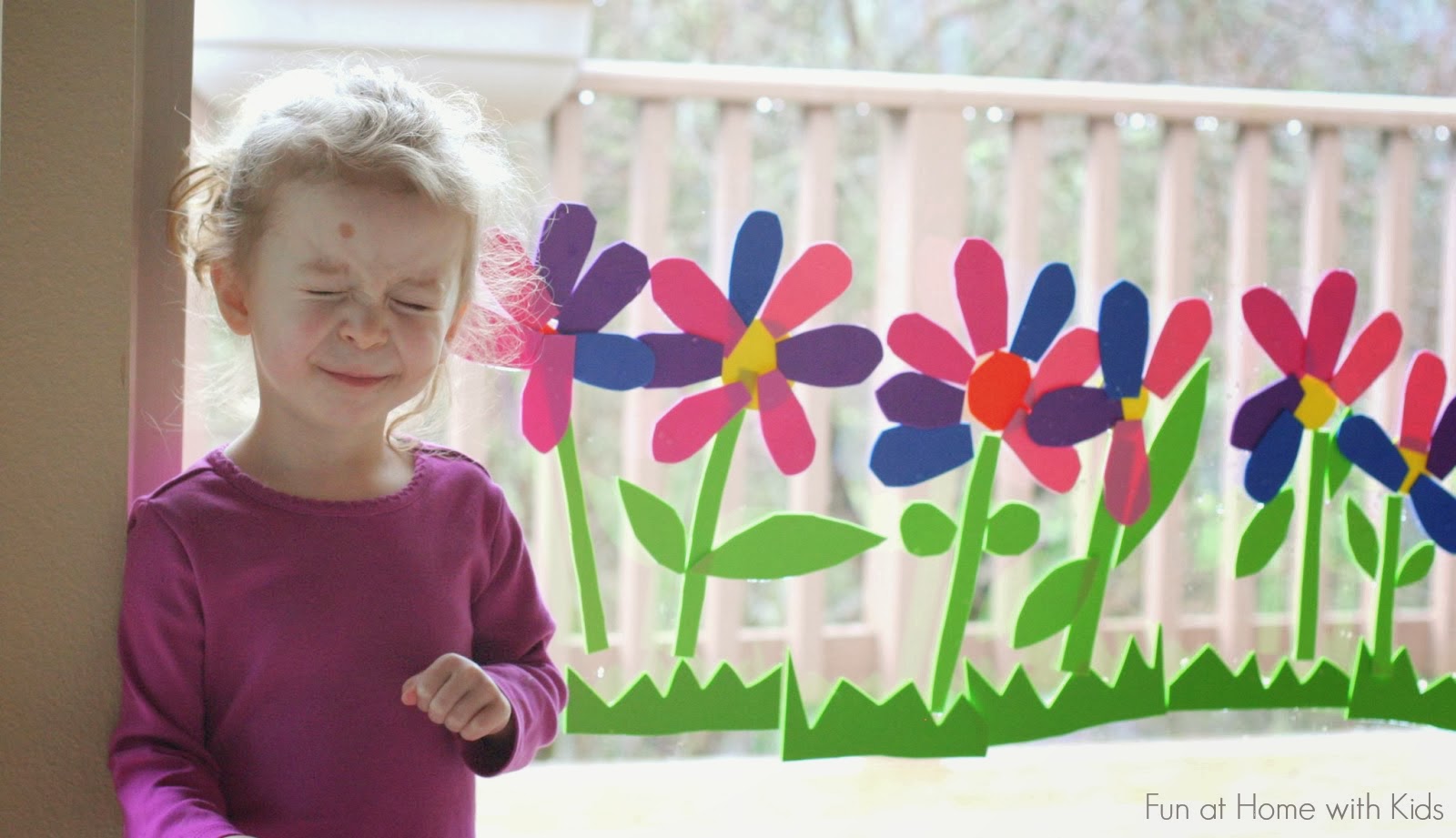 Reusable Spring Flowers Bath/Window Art