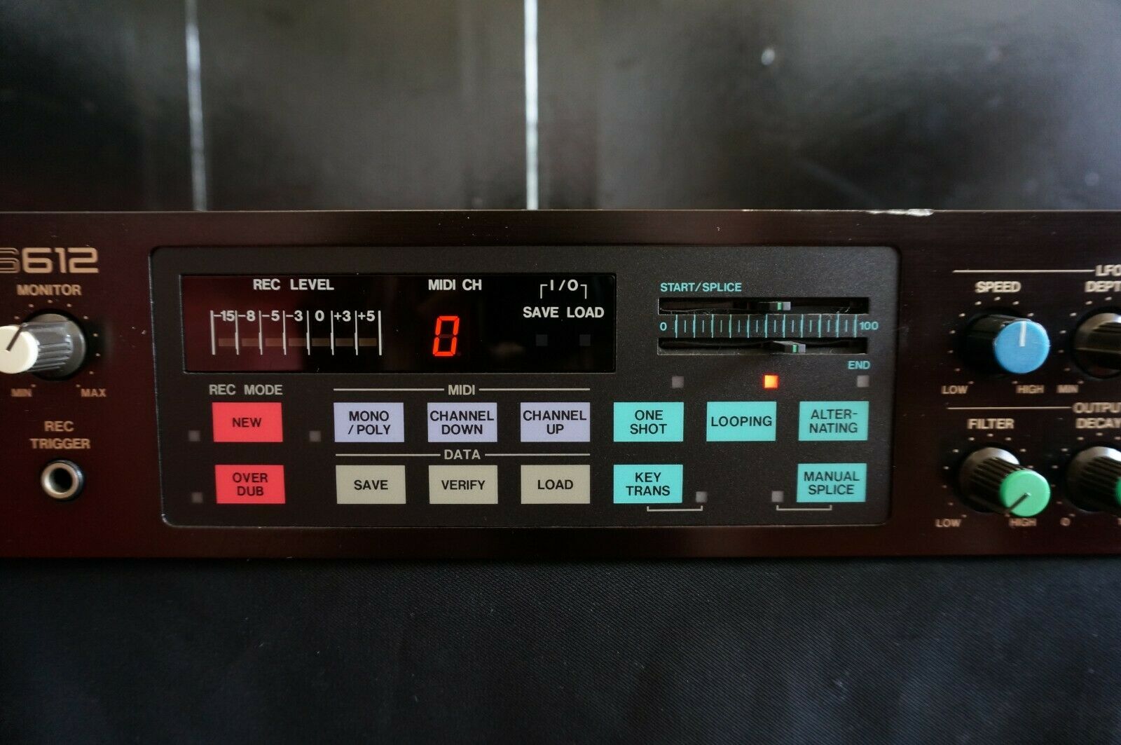 MATRIXSYNTH: Akai S612 Vintage 80's 12-bit MIDI Lo-Fi 2U Rack Sampler W ...