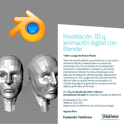 TALLER DE MODELADO 3D Y ANIMACION DIGITAL CON BLENDER