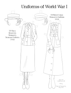 Paper Doll School: Paper Doll Collaboration 2018 - Military