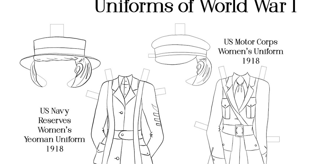 Paper Doll School: Paper Doll Collaboration 2018 - Military